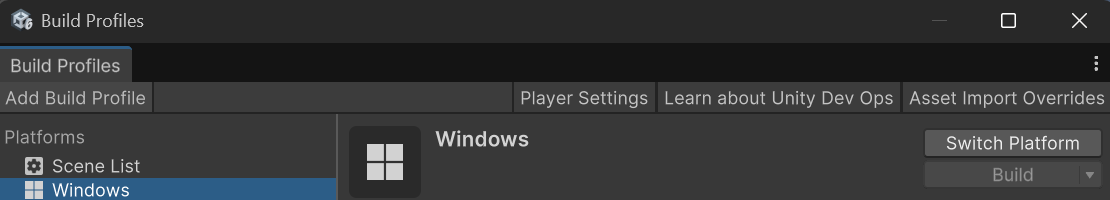 【Unity】Unity6から追加されたBuild Profilesを活用してみた – 株式会社ロジカルビート
